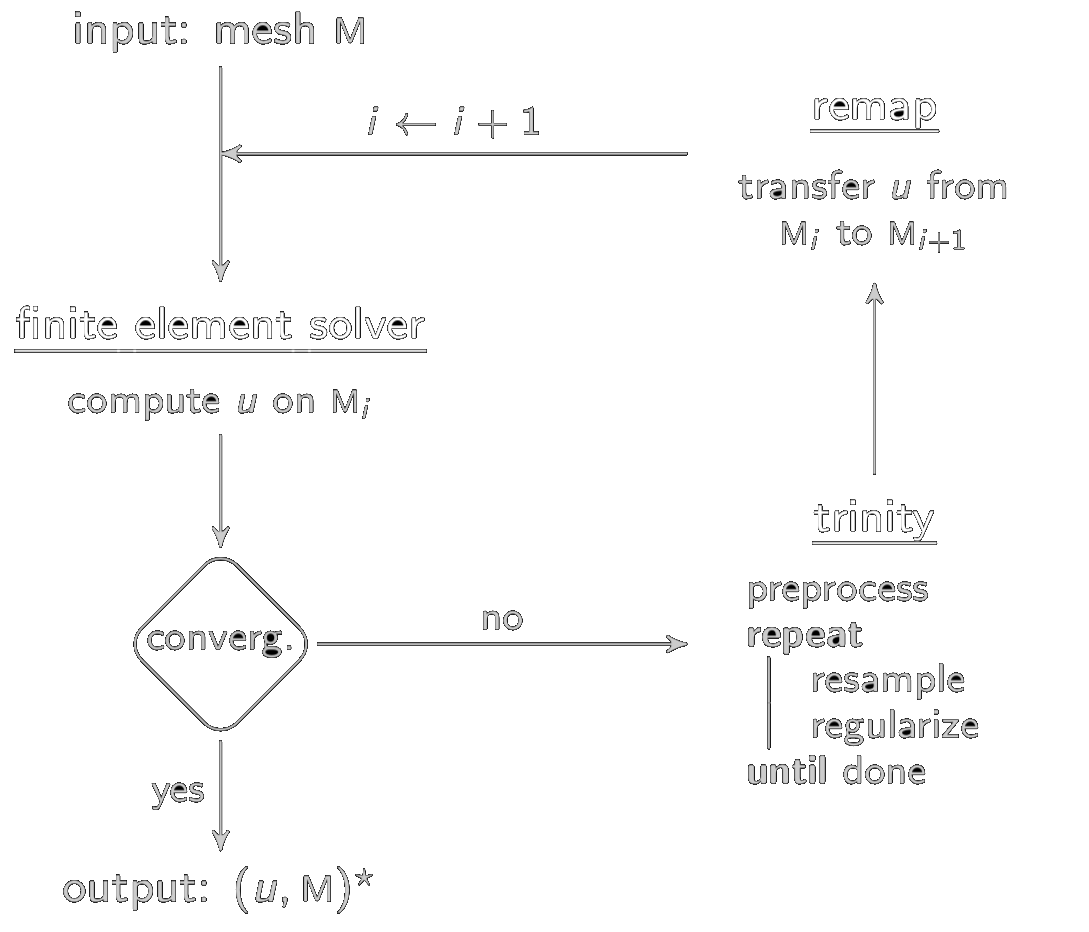 trinity | A library for anisotropic mesh adaptation on manycore machines.